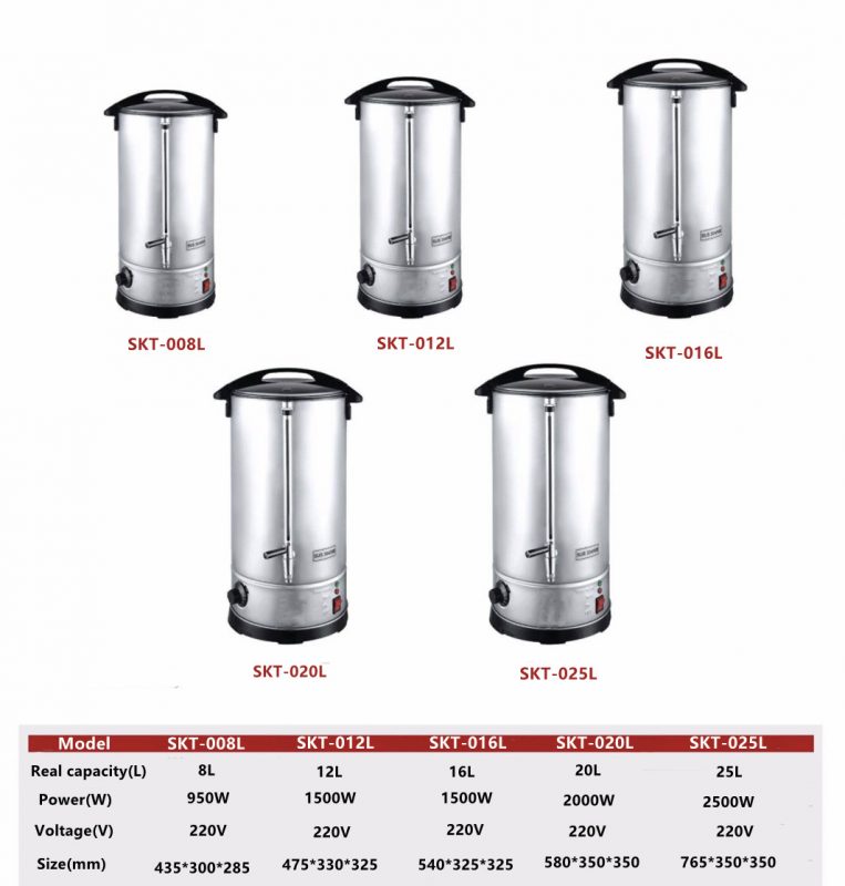 Commercial Electric Water Boiler Double Wall Electric Hot Water Urn ...